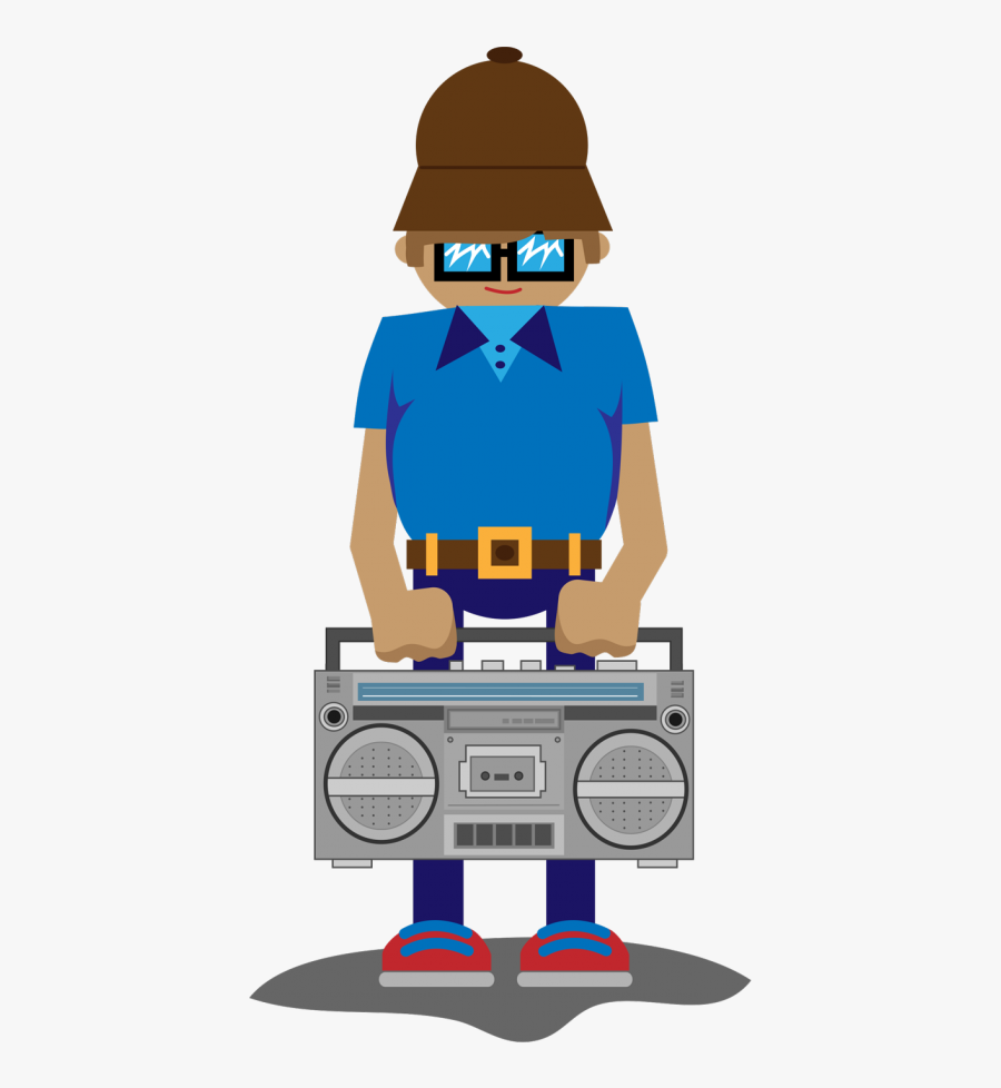 B-boy Boombox Vector Illustration & Gif - Gif , Free Transparent ...