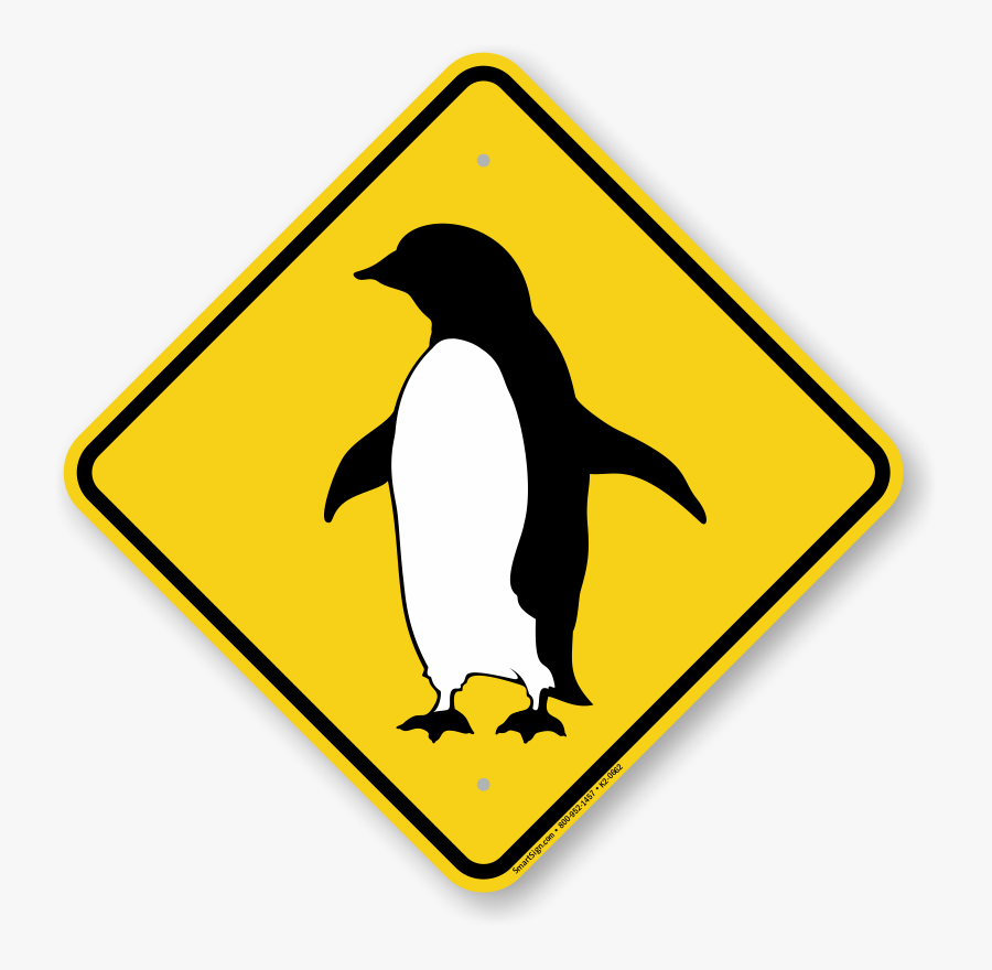 Transparent Penguins Clipart Black And White - Penguins Sign , Free ...
