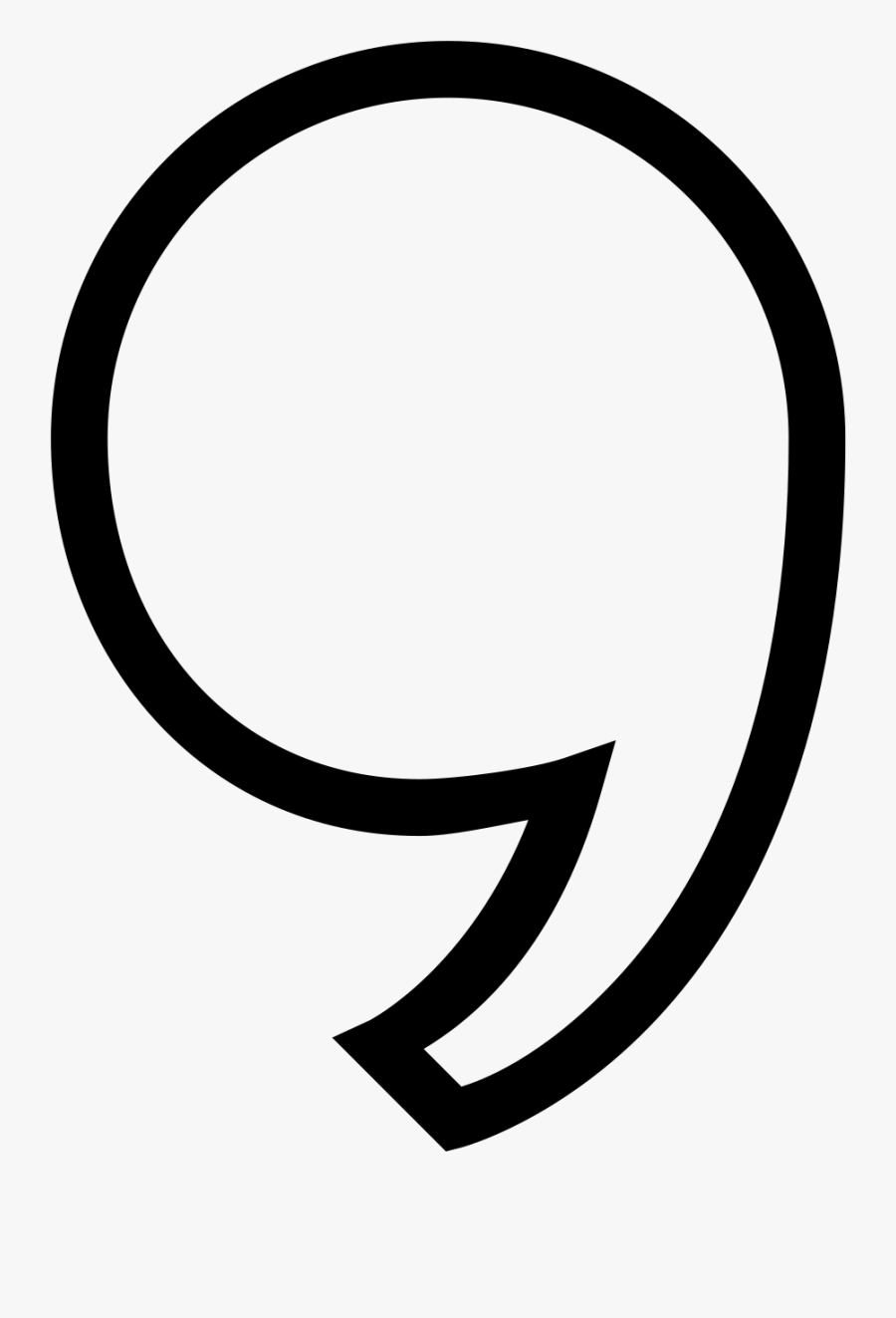 Lazy Clipart Coma - Comma Clip Art , Free Transparent Clipart - ClipartKey