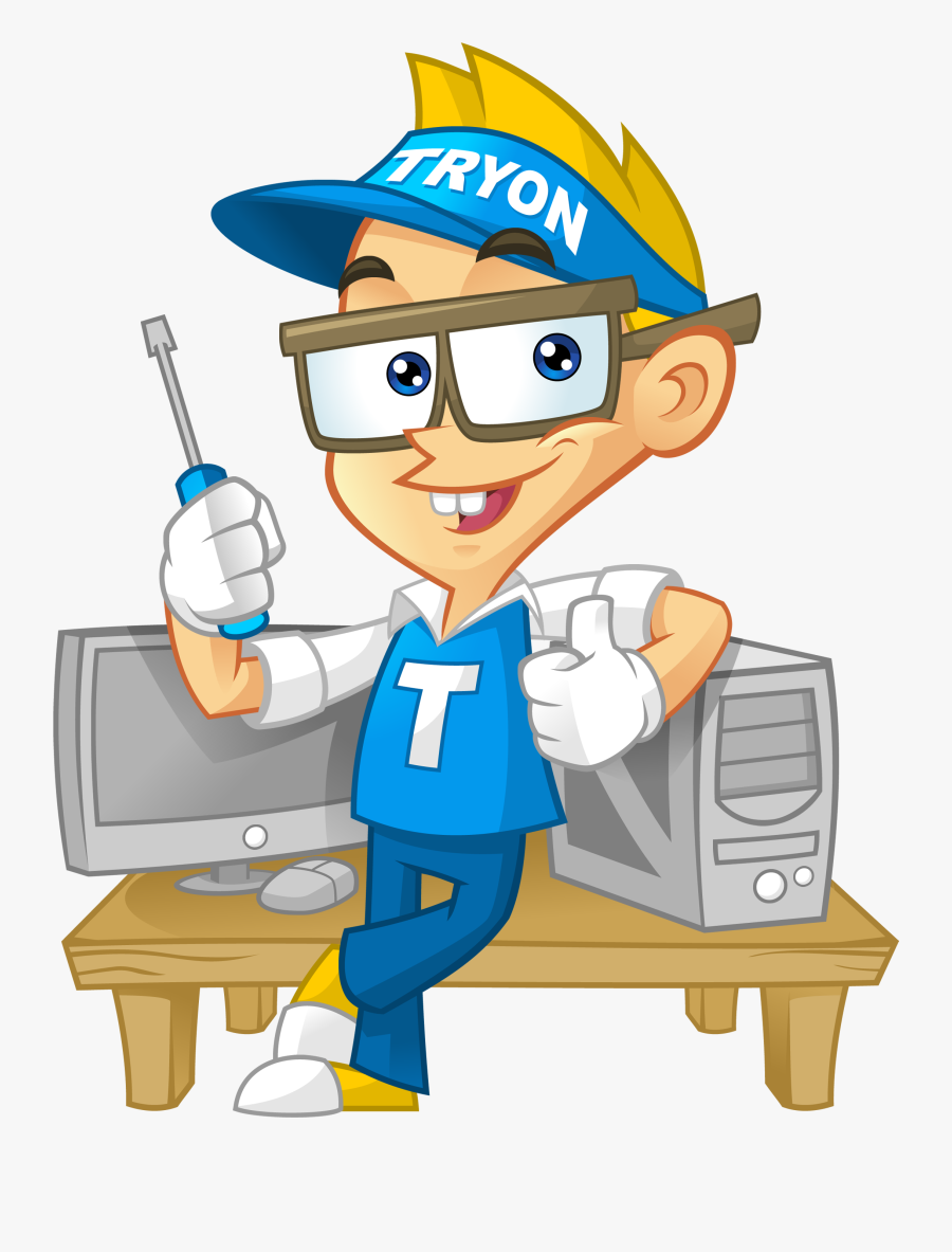 Install A Computer Cartoon , Free Transparent Clipart - ClipartKey