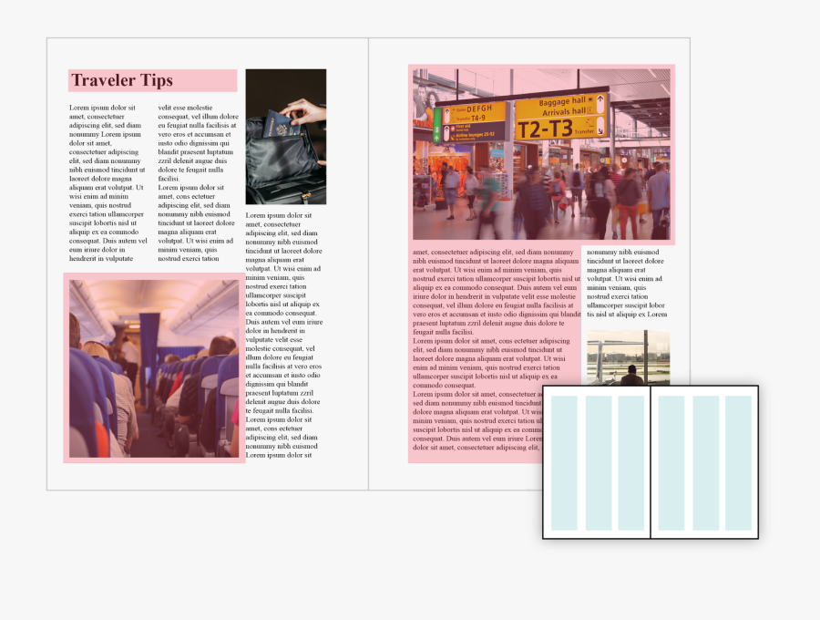 Magazines Layout Design - Column Grid Graphic Design , Free Transparent ...