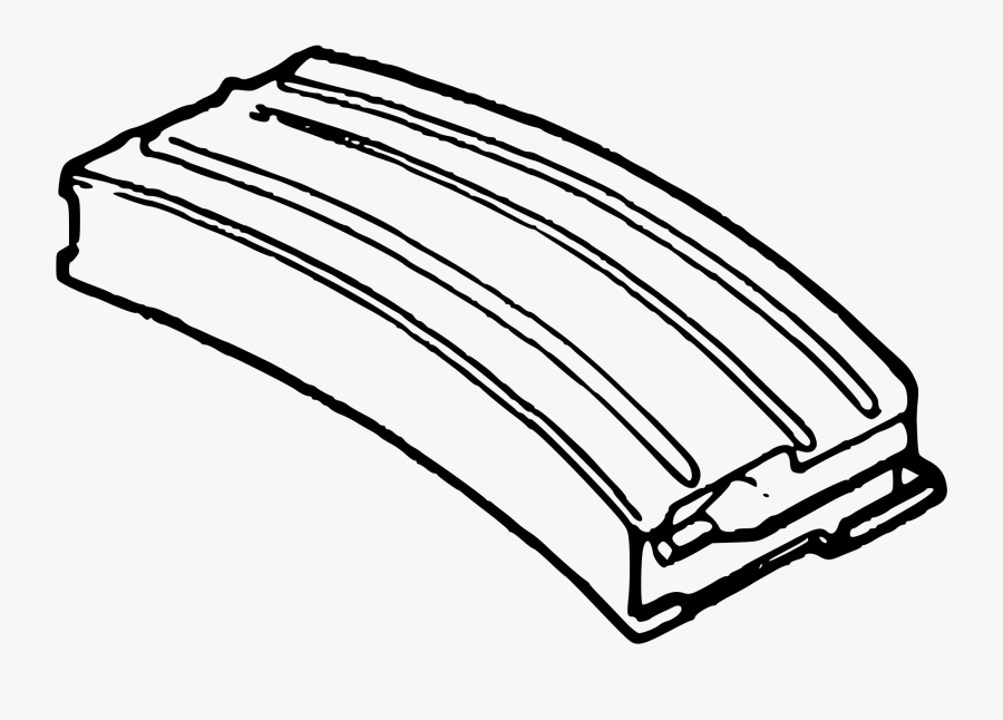 Svg Free File M Rifle Linedraw - Rifle Magazine Clip Art , Free ...