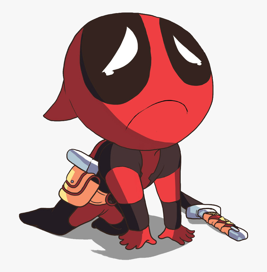 Chibi Deadpool Clipart - Sad Chibi Deadpool , Free Transparent Clipart ...