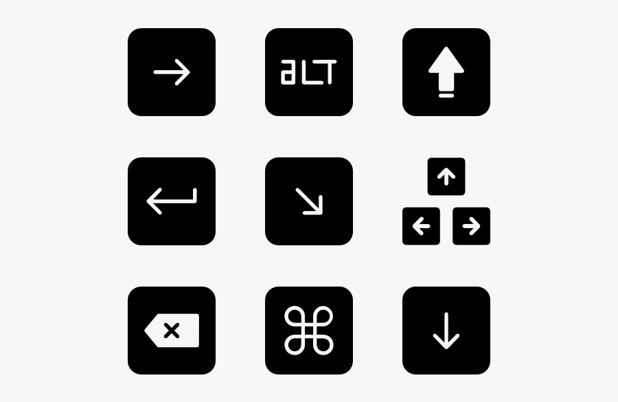 Keyboard Keys Icons - Keyboard Keys Icons Png , Free Transparent ...