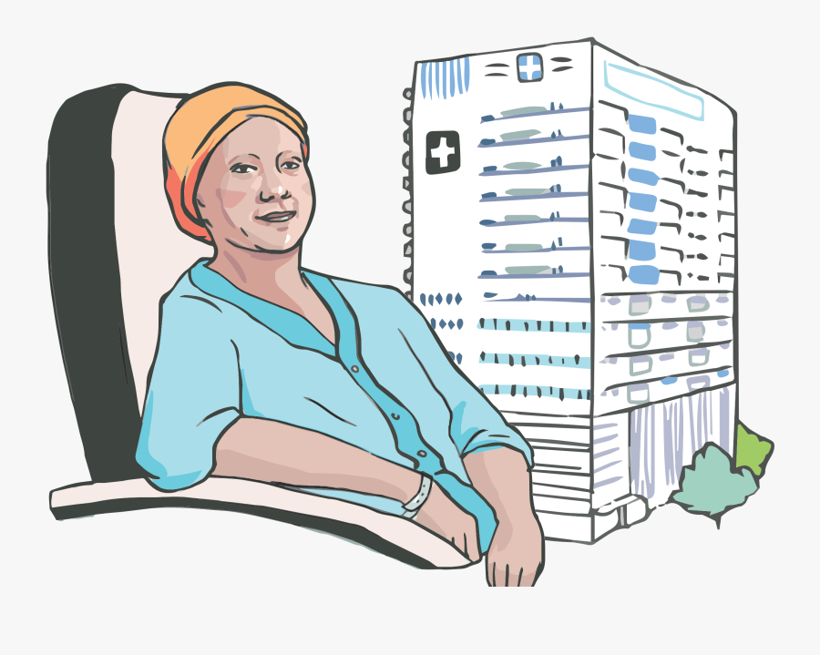 Chemo - Cartoon Person With Cancer , Free Transparent Clipart - ClipartKey