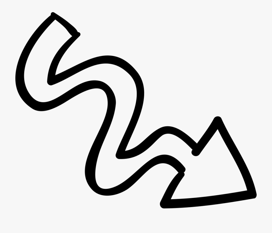 Arrow With Scribble Svg Png Icon Free Download - Scribble Arrow Png ...