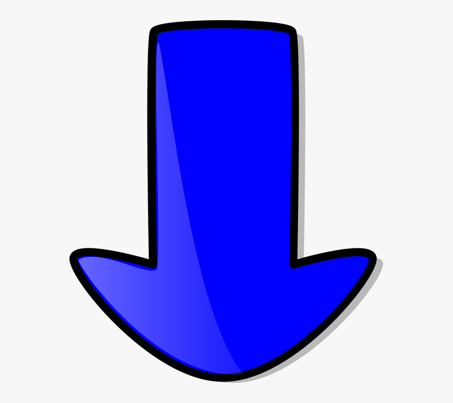 Blue Down Arrow Svg Downloads Icon Vector Download - Blue Down Arrow ...