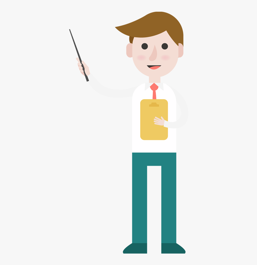 Cartoon Businessman Explaining And Pointing - Businessman Cartoon Png ...