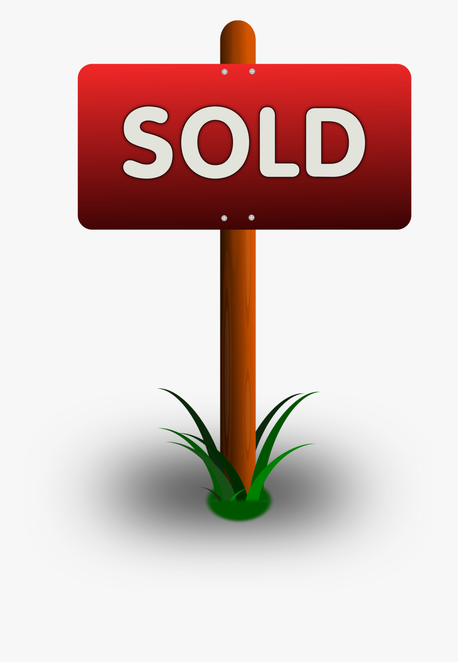 Svg Black And White Stock Vector Log Animated - Sold Sign Clipart ...