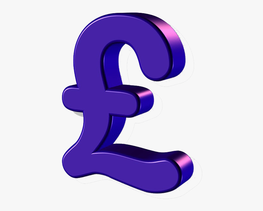 Blue Pound Sign Transparent Background Money Price - Pound Sign No ...