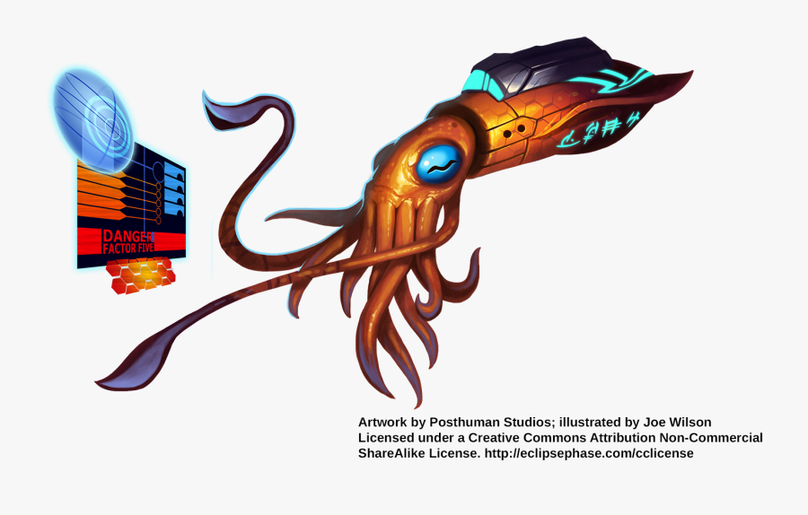 Flyingsquid Joewilson - Eclipse Phase Neo Octopus , Free Transparent ...