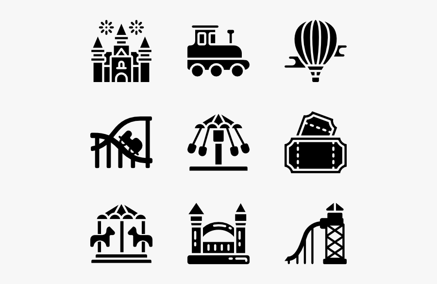 Theme Park Png Hd Image - Amusement Park Icon Transparent , Free ...
