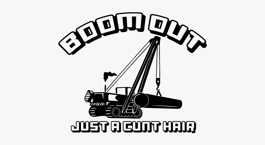 Boom Out Just A - Side Boom Clipart Black And White , Free Transparent ...