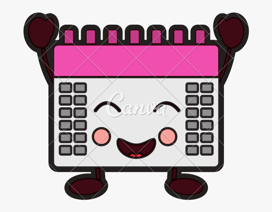 Kawaii Calendar Clipart Png - Calendario Triste Kawaii , Free ...