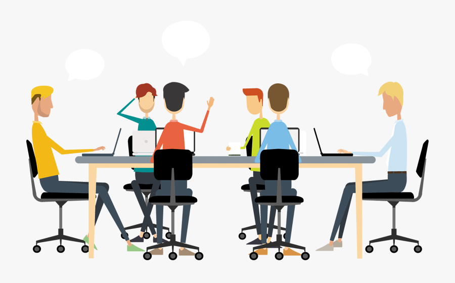 People Discussing Clipart Png - Cartoon Meeting Png , Free Transparent ...