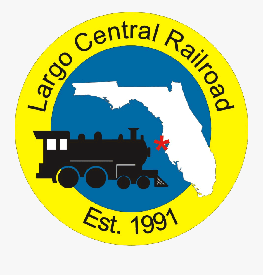 Largo Central Railroad Clipart , Png Download - Black And White Train ...
