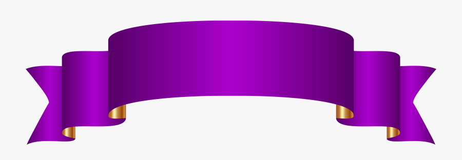 Purple Banner Transparent Png Clip Art Image - Purple Ribbon Banner Png ...