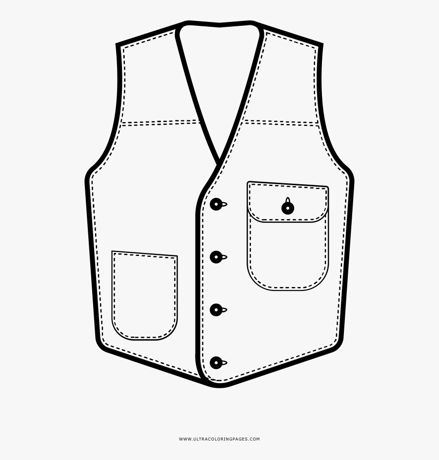 Transparent Vest Png - Vest Clipart Black White , Free Transparent ...