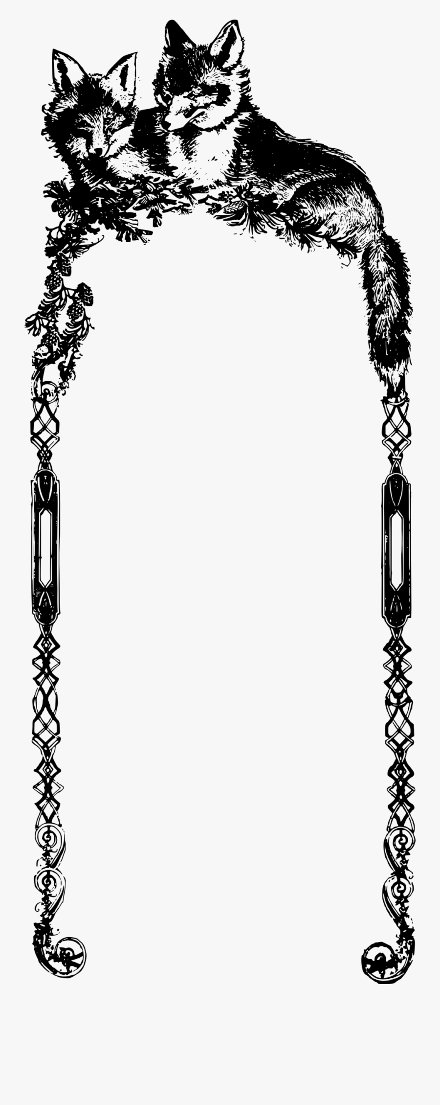 Fox Frame Clipart Borders And Frames Arctic Fox Clip - Fox Frame , Free ...