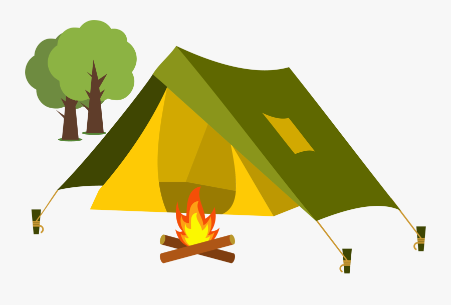 Clip Art Collection Of Free Camping - Cartoon Transparent Background ...