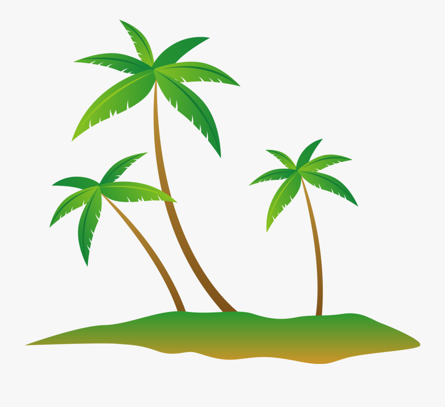 Summer Euclidean Vector - Summer Coconut Tree Vector , Free Transparent ...