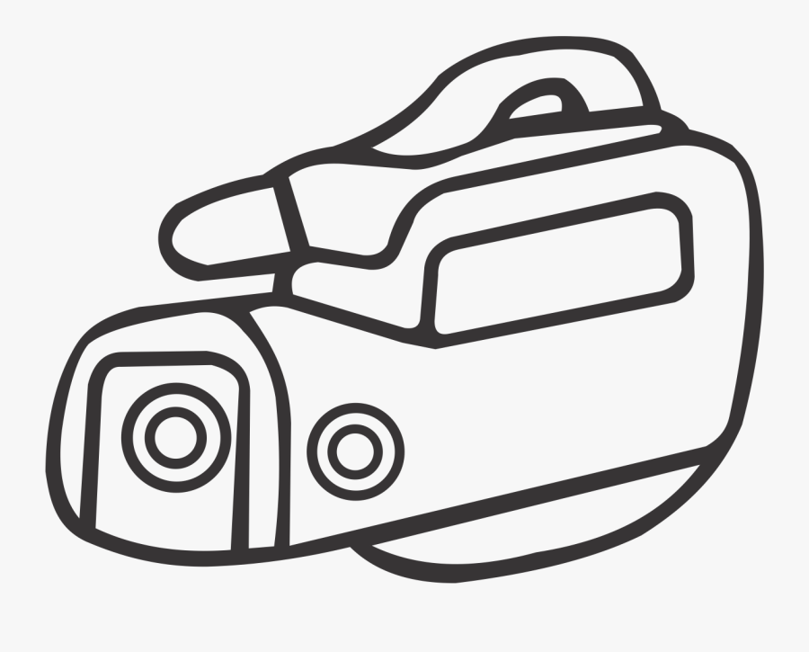 Video Camera - Line Art , Free Transparent Clipart - ClipartKey
