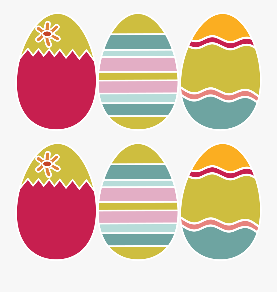 Clip Art Easter Egg Hunt Template - Colored Easter Egg Printable , Free ...