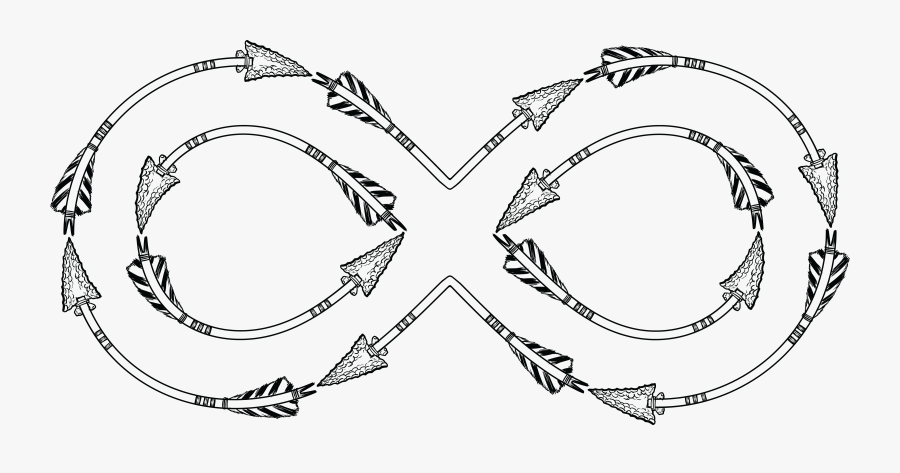 Free Clipart Of A Flint Arrow Infinity Symbol - Infinity Symbol Svg ...