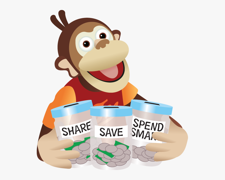 Deal With Money Clipart - Spend Save Share Clipart , Free Transparent ...