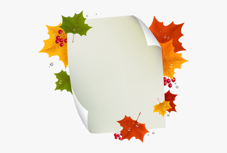 Autumn Frame For Text Png , Free Transparent Clipart - ClipartKey