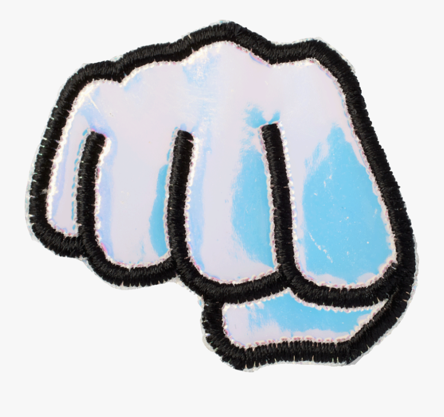 Iridescent Fist Patch - Fist Patch , Free Transparent Clipart - ClipartKey