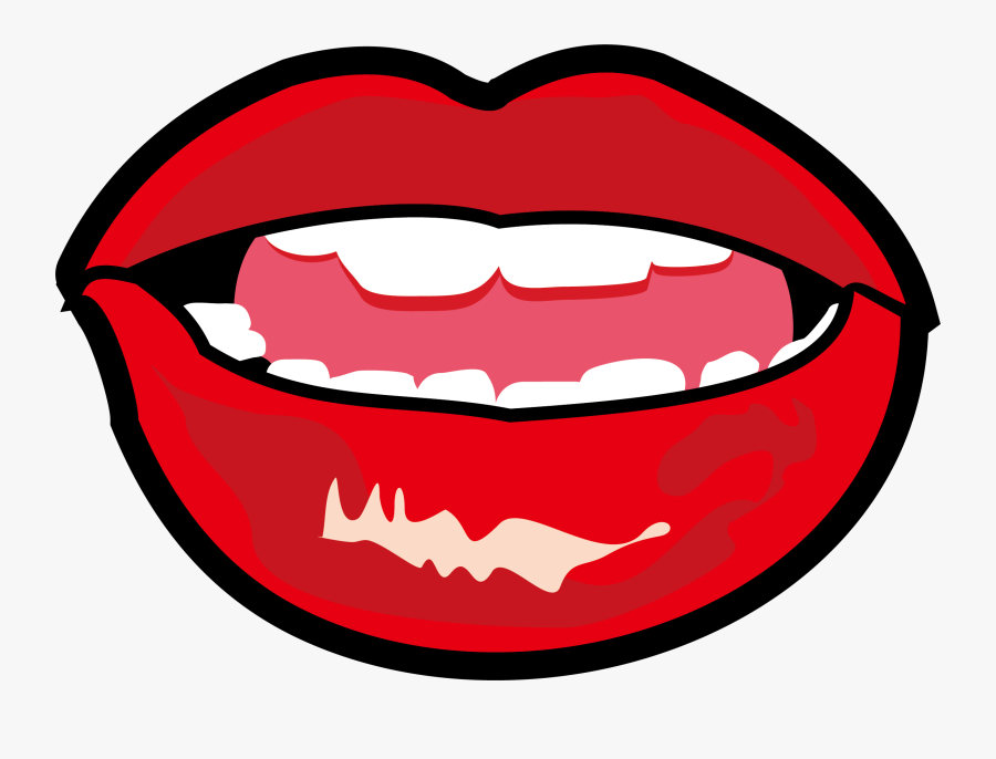 Clip Art Red Lips Cartoon - Cartoon Characters With Lips , Free ...