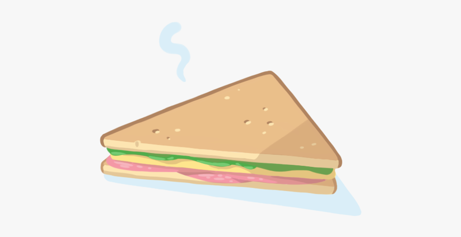 Sandwich Clipart Triangle Sandwich - Fast Food , Free Transparent ...