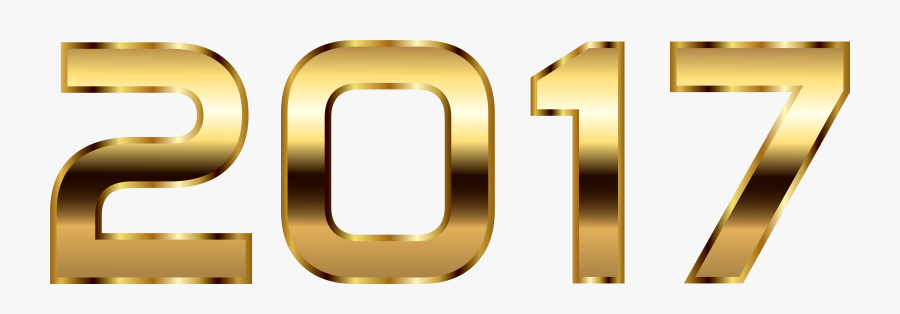 2017 Gold Numbers Png Clipart , Png Download , Free Transparent Clipart ...