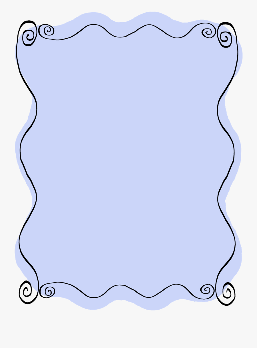 Doodle Hand Drawn Border Labels Frames Scrapbooking , Free Transparent ...
