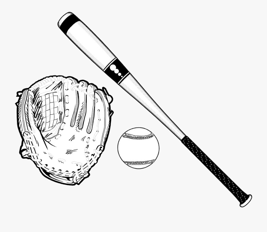 Baseball Gear Black And White , Free Transparent Clipart - ClipartKey