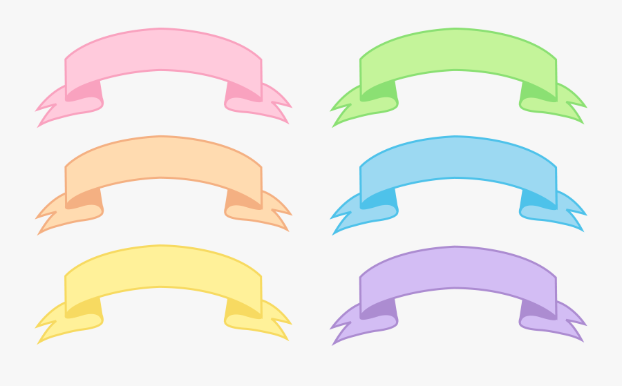 Pastel Banners , Free Transparent Clipart - ClipartKey