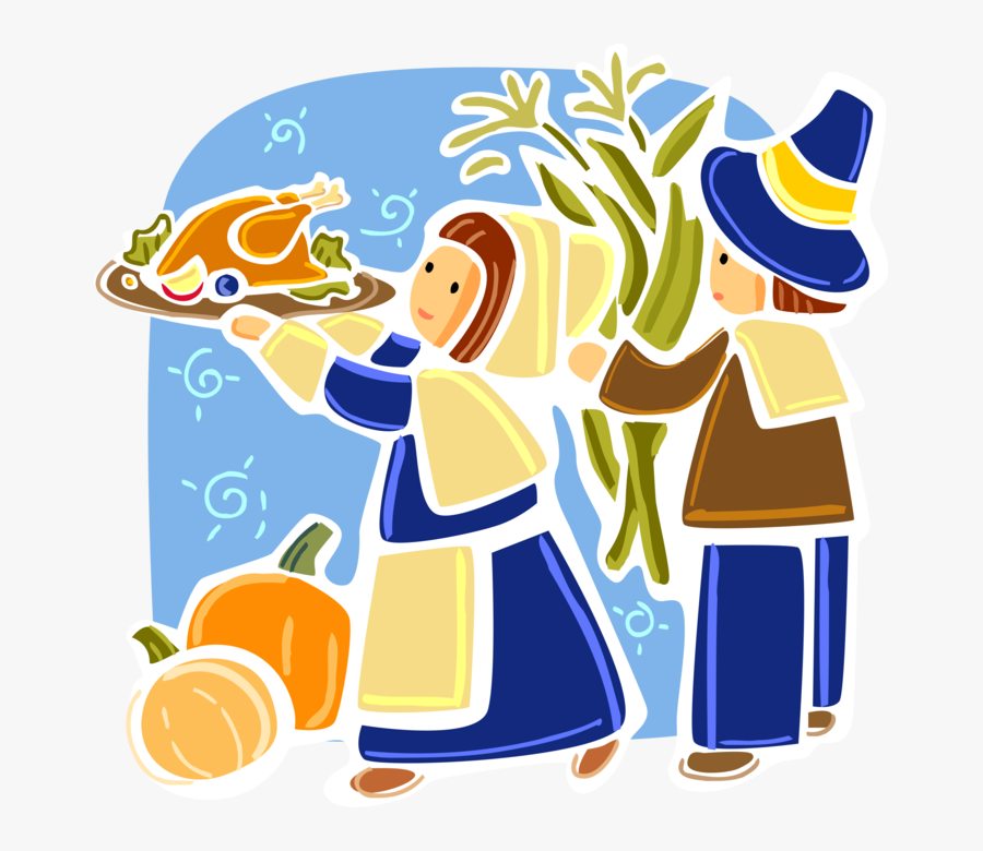 Clip Art First Thanksgiving Clipart - Pilgrims Clipart , Free ...