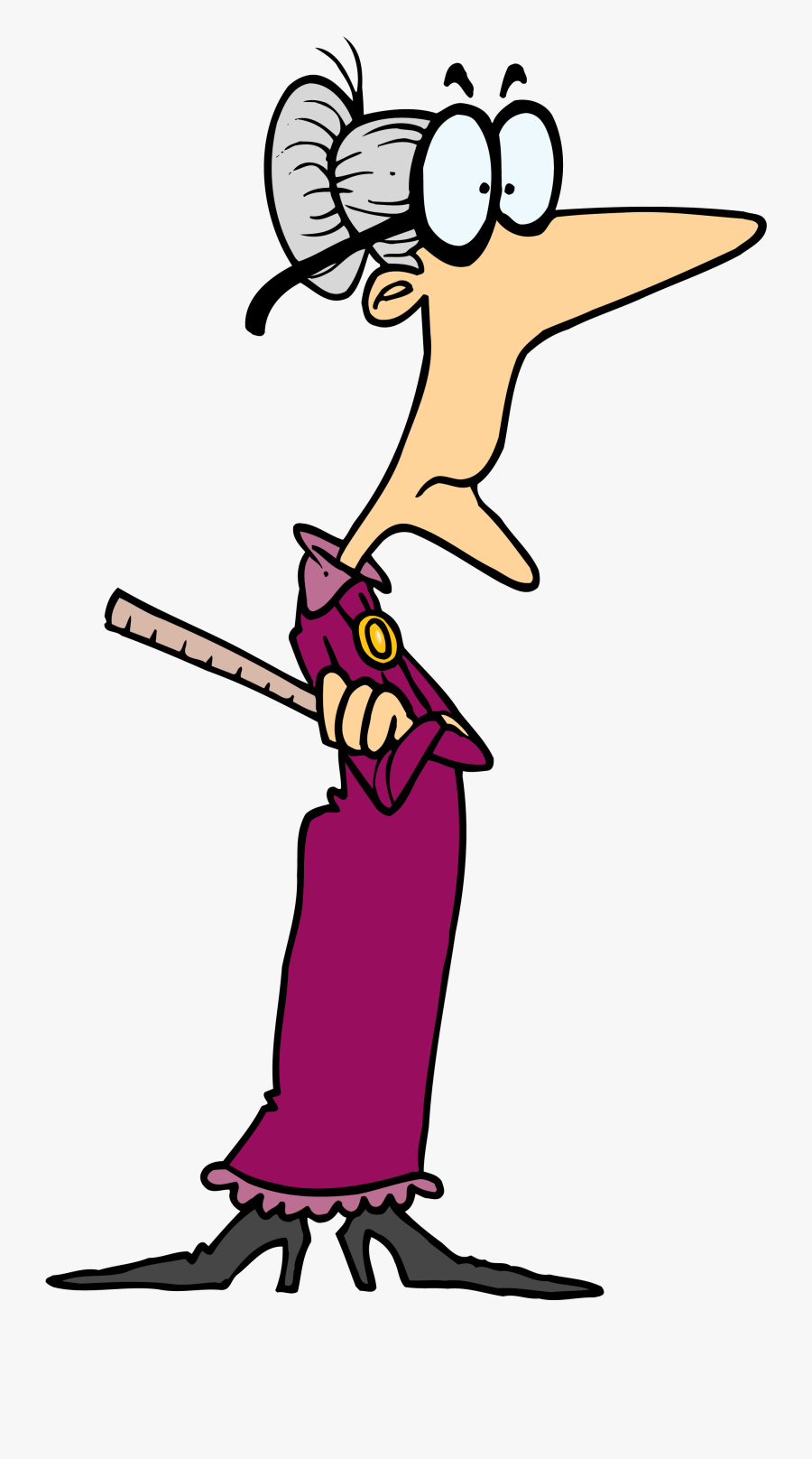 Stock Ourclipart Pin - Teacher With Ruler Clipart , Free Transparent ...