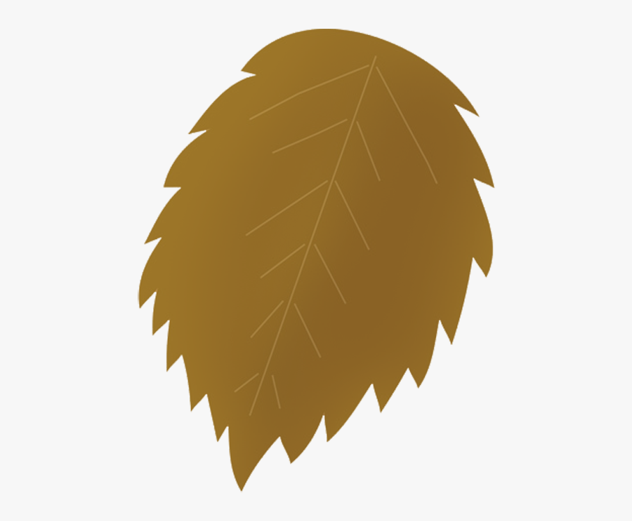 Grey Brown Autumn Leaf - Drawing , Free Transparent Clipart - ClipartKey