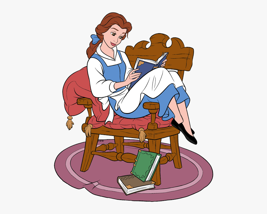 Belle Reading Png Transparent , Free Transparent Clipart - ClipartKey