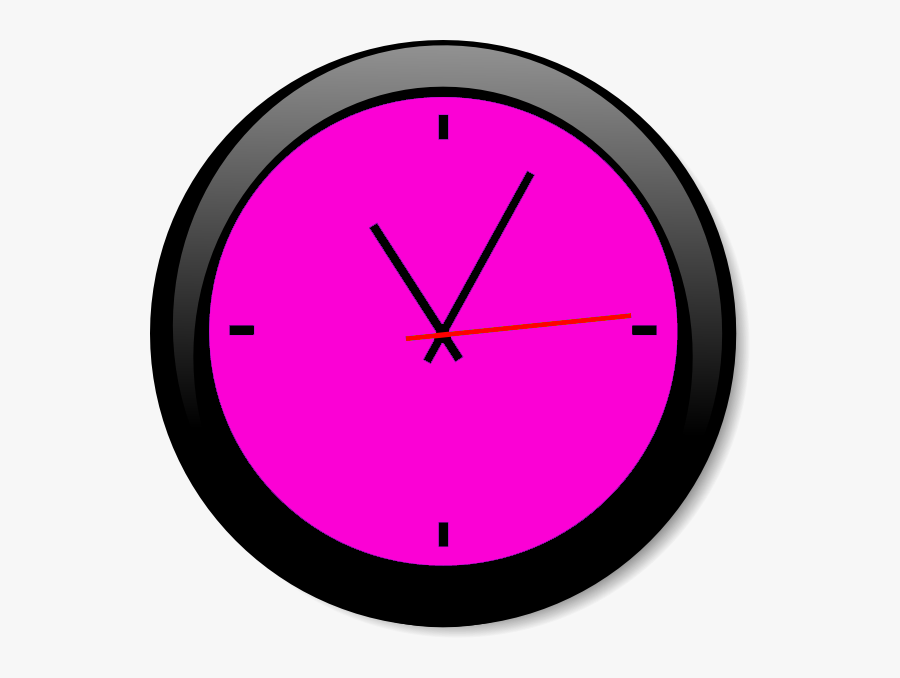 Clock Clipart Pink , Png Download - Clock Clipart Pink , Free ...