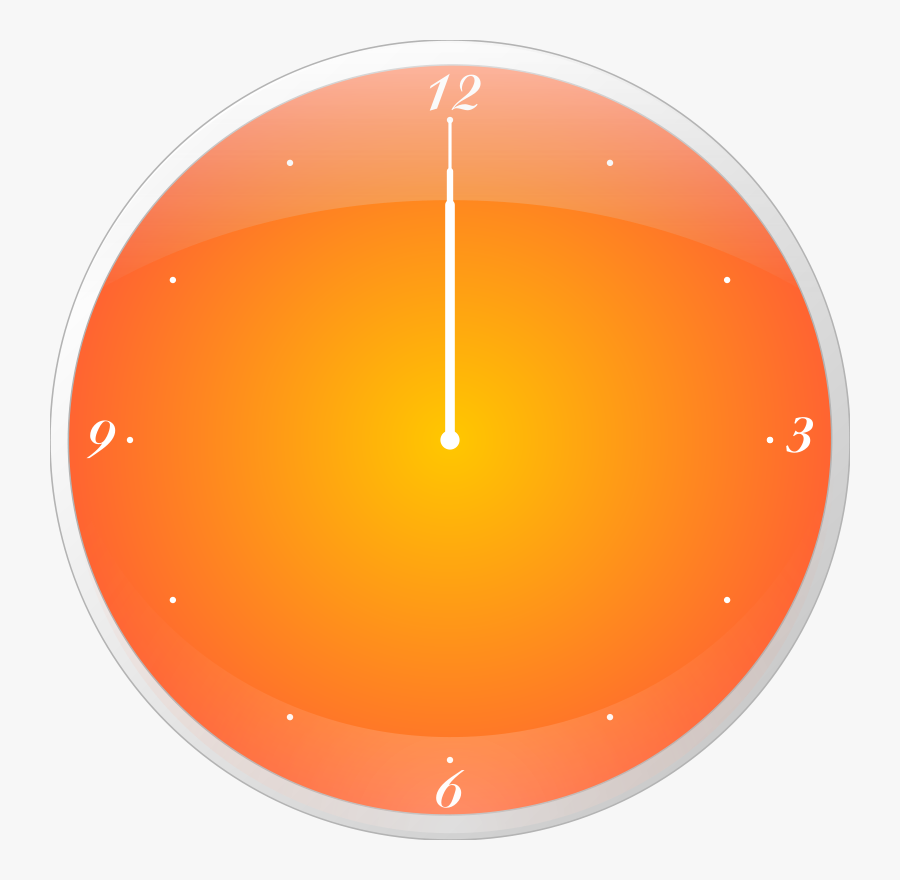 Transparent Clock Clipart Png - Orange Clock Clipart Png , Free ...