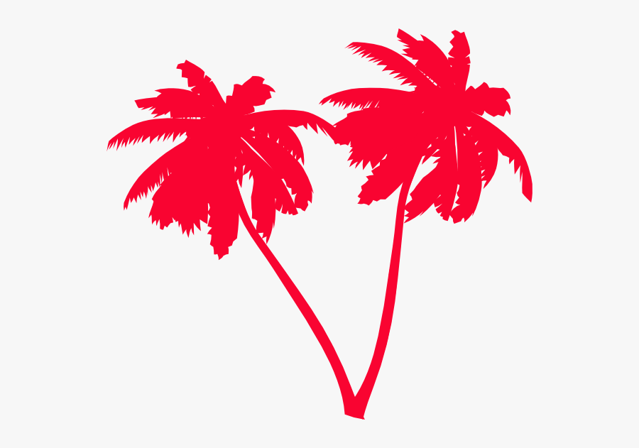 Pink Palm Tree Vector , Free Transparent Clipart - ClipartKey