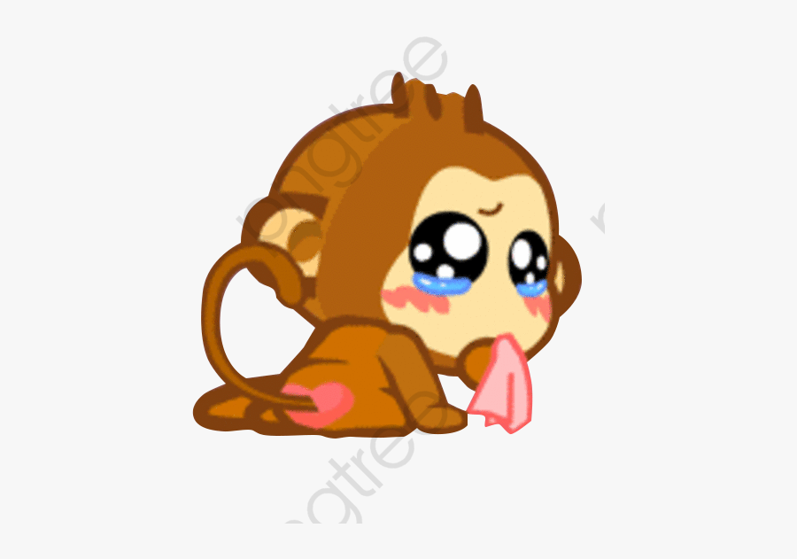Sad Monkey - Sad Monkey Cartoon Png , Free Transparent Clipart - ClipartKey