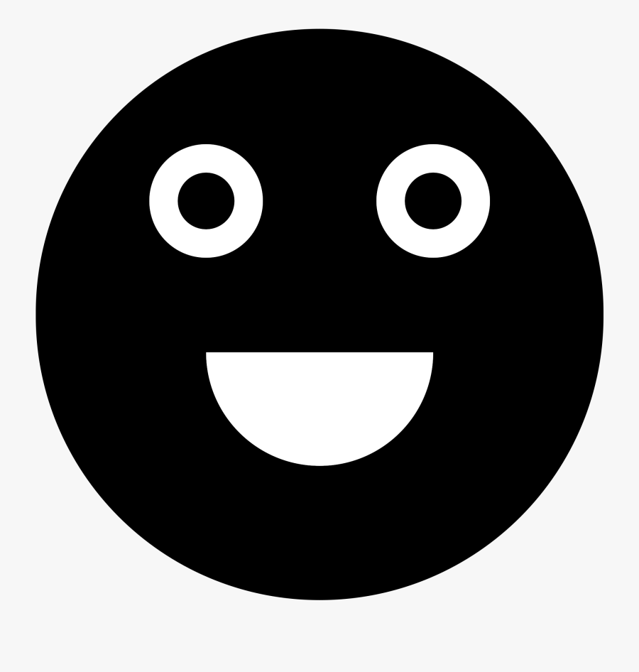 Moon Clipart Smiley Face - Black Circle With Face , Free Transparent ...