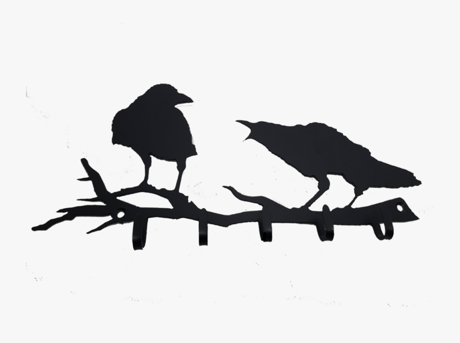 Anvil Crow Hook V=1480735504 - Crows On Branch Transparent Silhouette ...