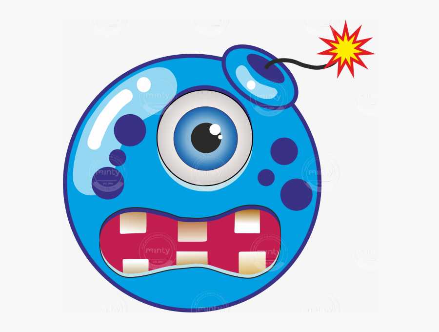 Blue Cartoon Bomb - Blue Bomb Cartoon , Free Transparent Clipart ...