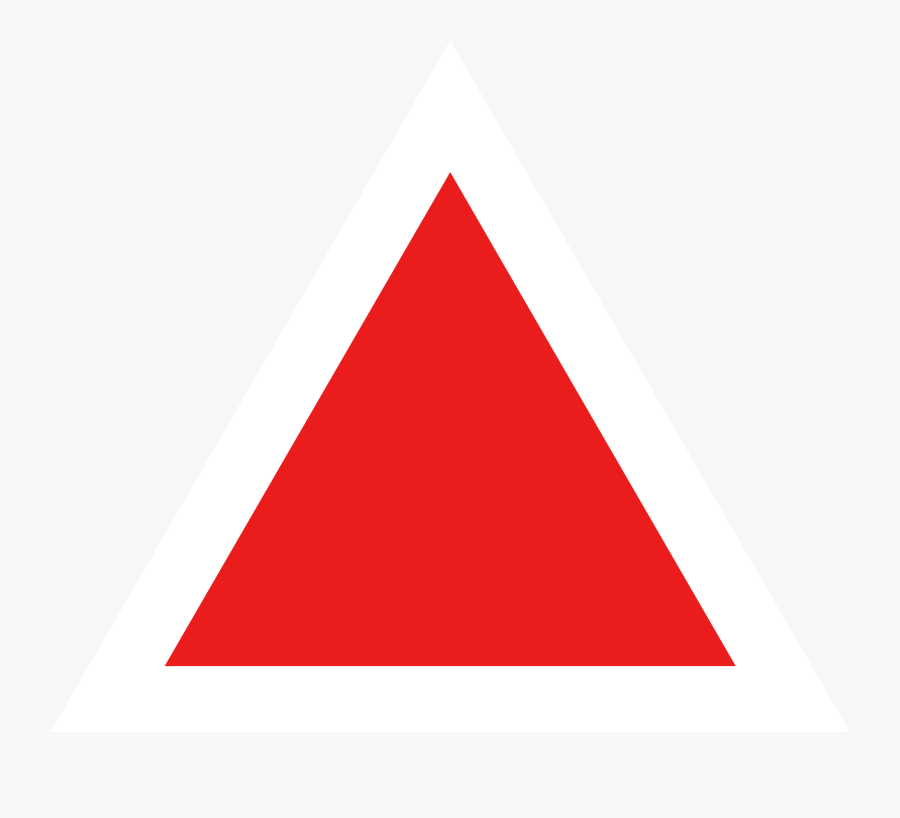 Red Triangle With Thick White Border Png - Figuras Geometricas Gif Png ...