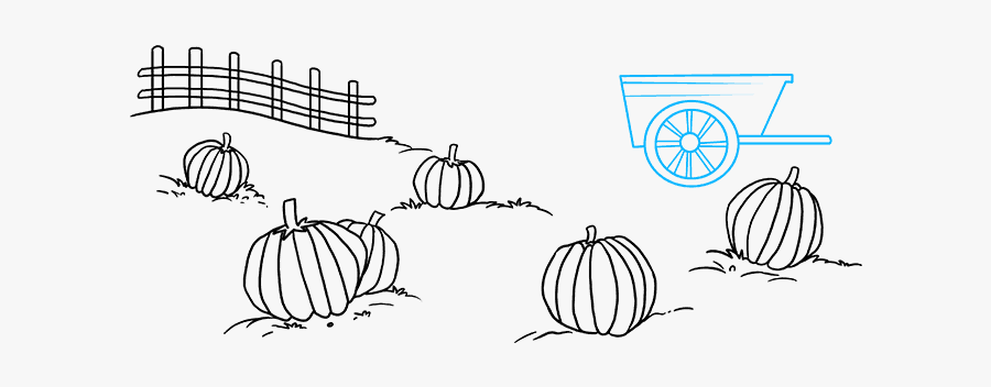 How To Draw Pumpkin Patch - Draw A Pumpkin Patch , Free Transparent ...